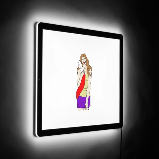 foxy girl LED sign | Zazzle