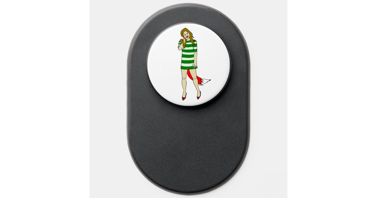 foxy girl PopSocket | Zazzle