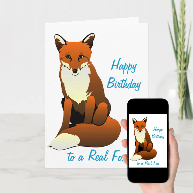 Foxy Lady Birthday Card | Zazzle