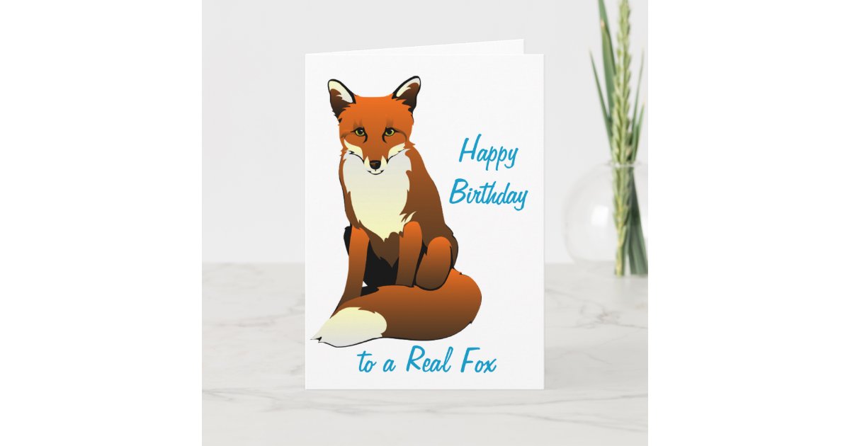 Foxy Lady Birthday Card | Zazzle