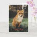 Foxy Lady Greeting Card | Zazzle