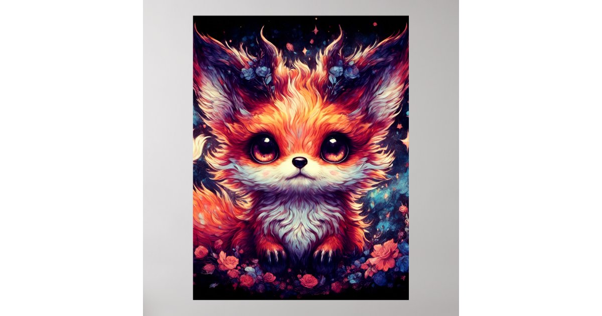 Foxy Little Devil Poster | Zazzle