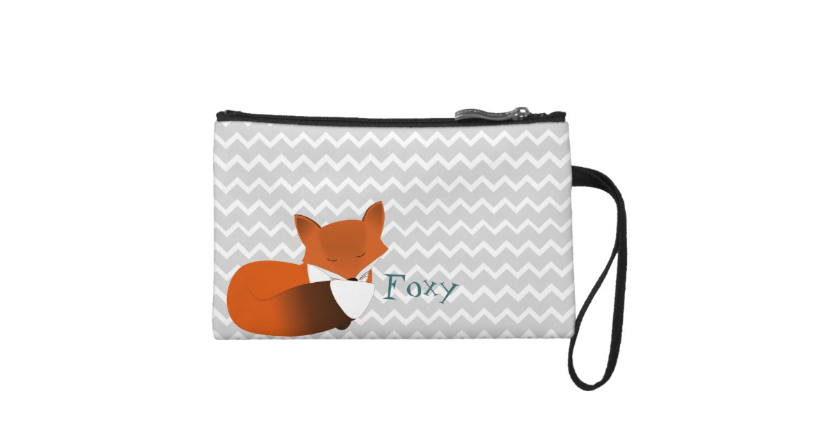 Foxy Little Red Fox Wristlet Wallet | Zazzle