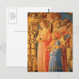 Fra Angelico- Coronation of the Virgin (detail) Postcard | Zazzle