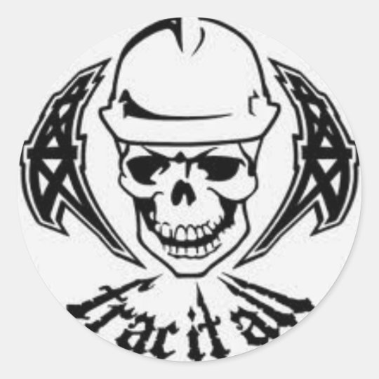 Frac it all classic round sticker | Zazzle.com