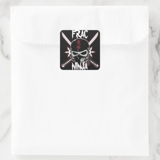 Frac ninja square sticker | Zazzle