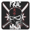 Frac ninja square sticker | Zazzle