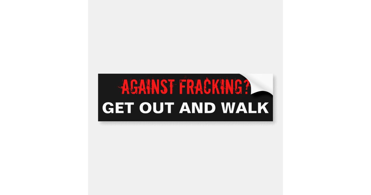 Fracking Bumper Sticker, Black Bumper Sticker | Zazzle