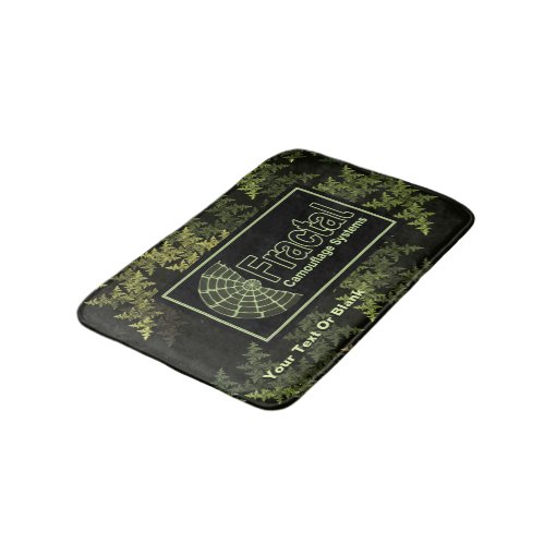 Fractal Camouflage Systems Logo Bathroom Mat | Zazzle