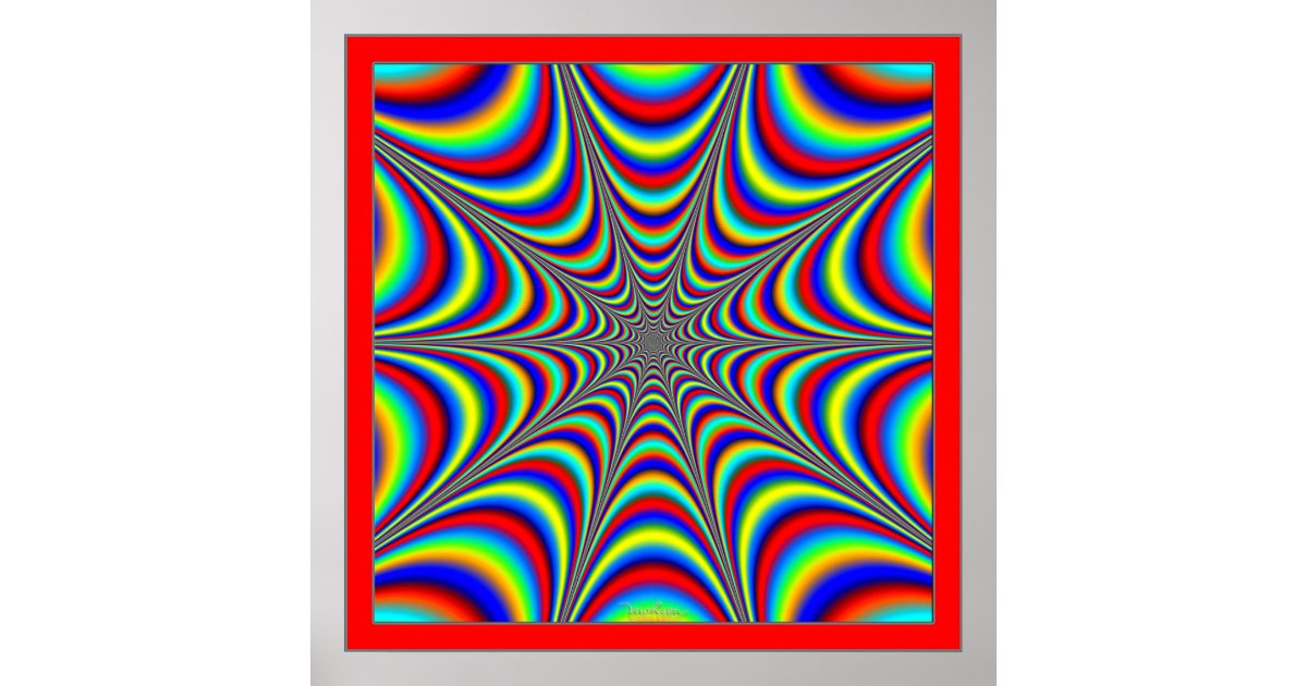 Fractal Spider Web Poster | Zazzle