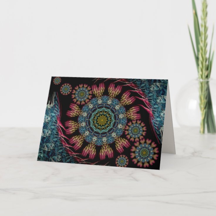 Fractal Tapestry Card | Zazzle