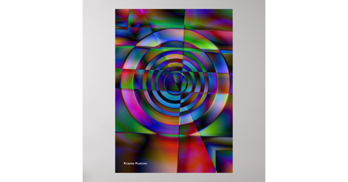 Fractured Glass Poster | Zazzle