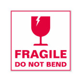 Fragile Do Not Bend Custom Image Text Self-inking Stamp | Zazzle