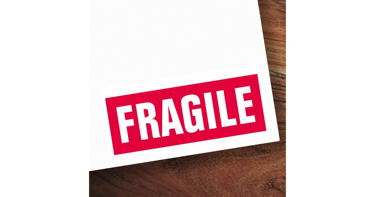 Fragile mailing self-inking stamp | Zazzle