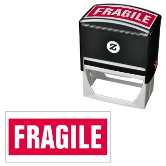 Fragile mailing self-inking stamp | Zazzle