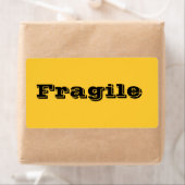 Fragile Moving Labels in Yellow Orange | Zazzle