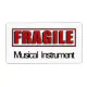 Fragile Musical Instrument Labels | Zazzle