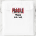 Fragile Musical Instrument Stickers | Zazzle