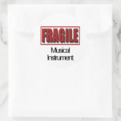 Fragile Musical Instrument Stickers | Zazzle