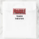 Fragile Musical Instrument Stickers | Zazzle