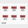 Fragile Musical Instrument Stickers | Zazzle