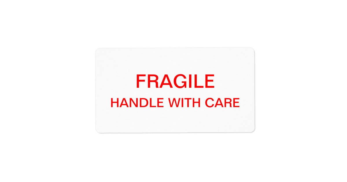 Fragile Packing & Moving Label | Zazzle
