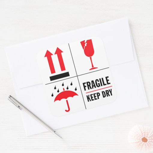 Fragile Shipping Label | Zazzle