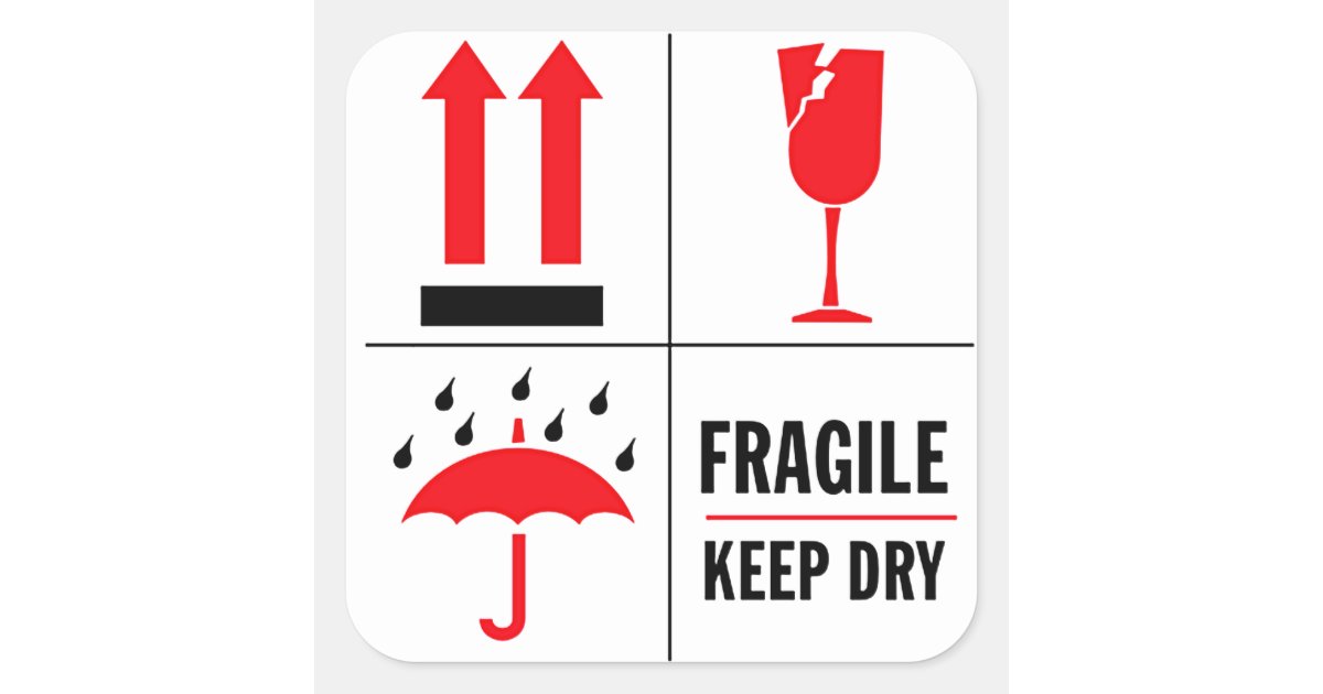 Fragile Shipping Label | Zazzle