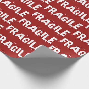 Fragile Wrapping Paper | Zazzle