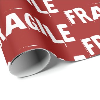 Fragile Wrapping Paper | Zazzle