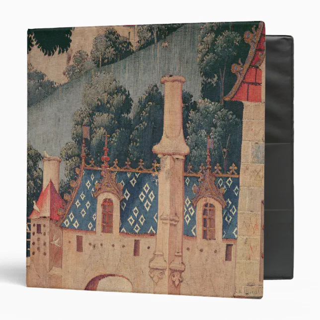 Fragment of a medieval tapestry 3 ring binder | Zazzle