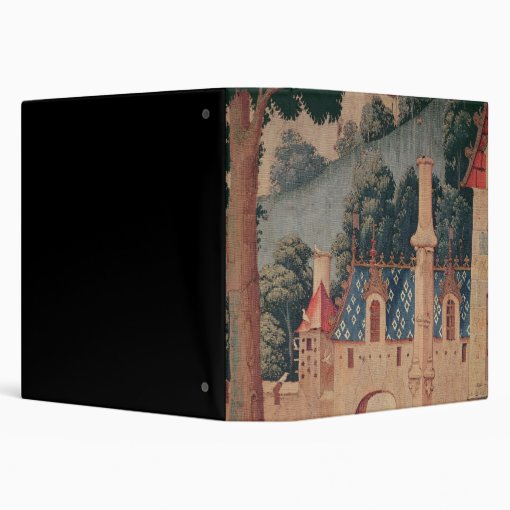 Fragment of a medieval tapestry 3 ring binder | Zazzle