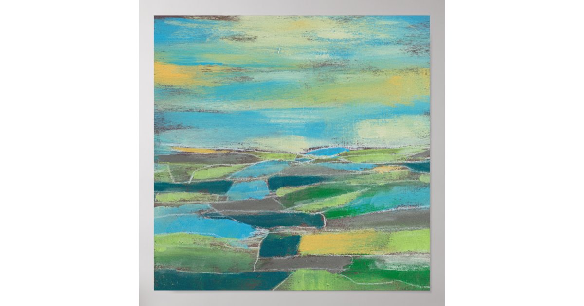 Fragmented Field I Poster | Zazzle