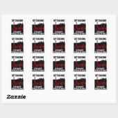 FRAKING SQUARE STICKER | Zazzle