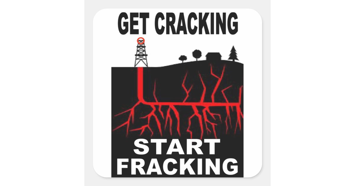 FRAKING SQUARE STICKER | Zazzle