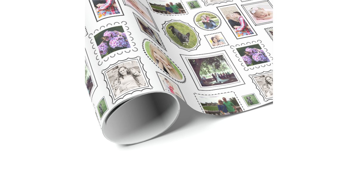 Framed Photos Gallery Custom Wrapping Paper | Zazzle