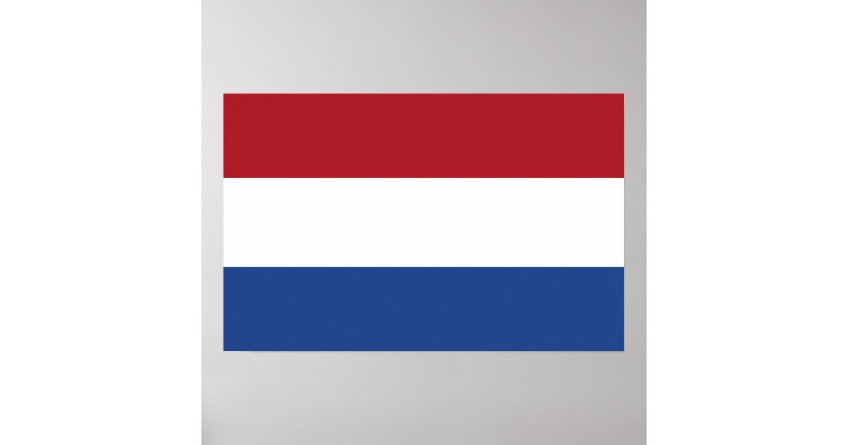 Framed print with Flag of Netherlands | Zazzle