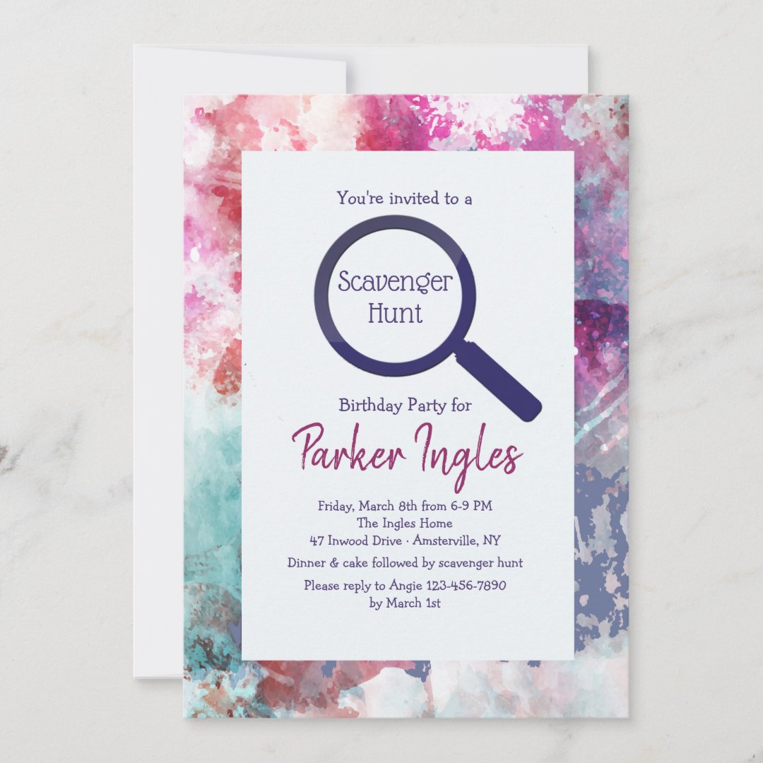 Framed You Pick Color Invitation | Zazzle