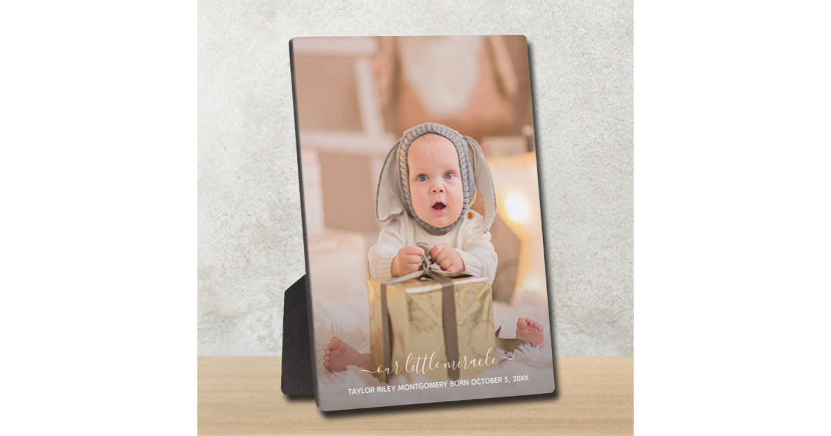 Frameless Photo Tabletop Easel Back Plaque | Zazzle
