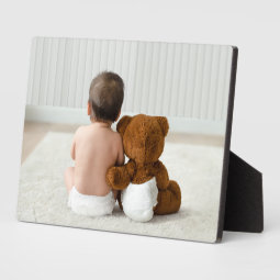 Frameless Photo Tabletop Easel Back Plaque | Zazzle
