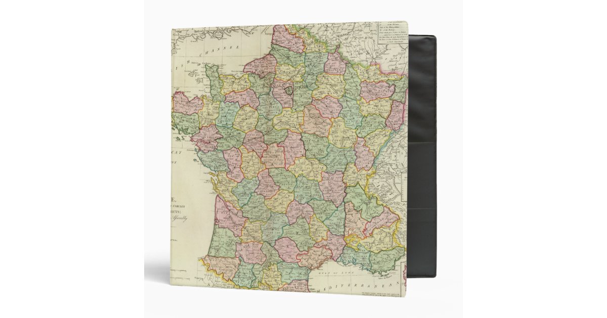France Atlas Map with Bishops Binder | Zazzle
