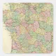 France Atlas Map with Bishops Square Sticker | Zazzle
