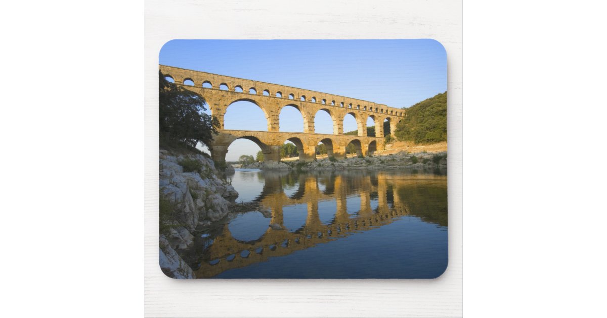 France, Avignon. The Pont du Gard Roman aqueduct Mouse Pad | Zazzle