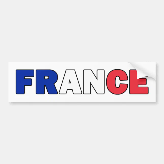 France bumper sticker | Zazzle