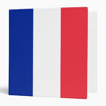 France Flag 3 Ring Binder | Zazzle