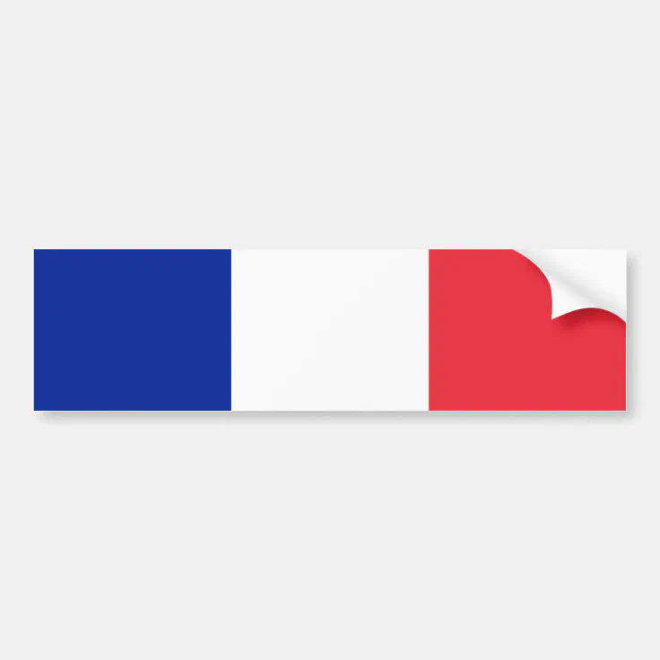 France Flag Bumper Sticker | Zazzle