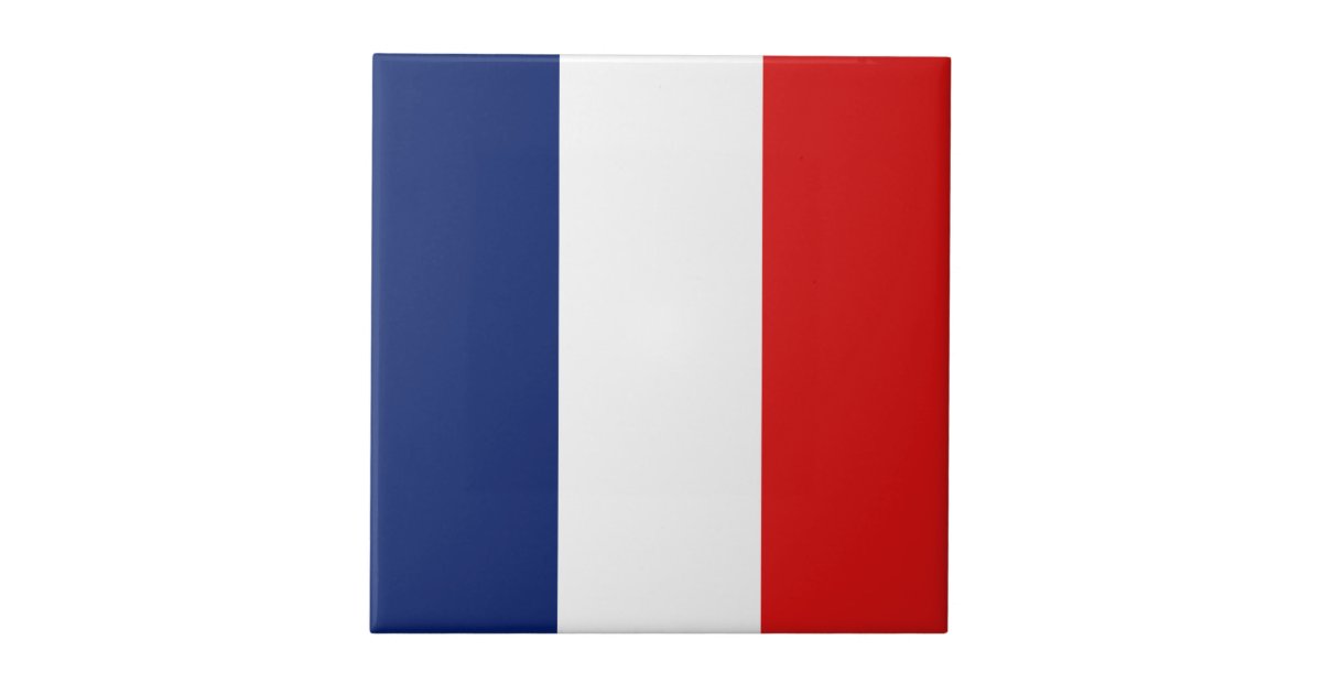France Flag Ceramic Tile | Zazzle