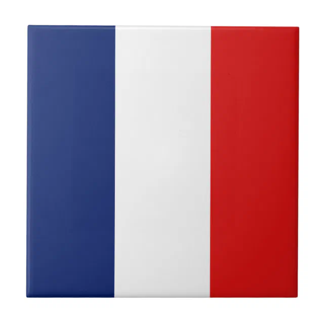 France Flag Ceramic Tile | Zazzle