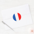 France flag classic round sticker | Zazzle