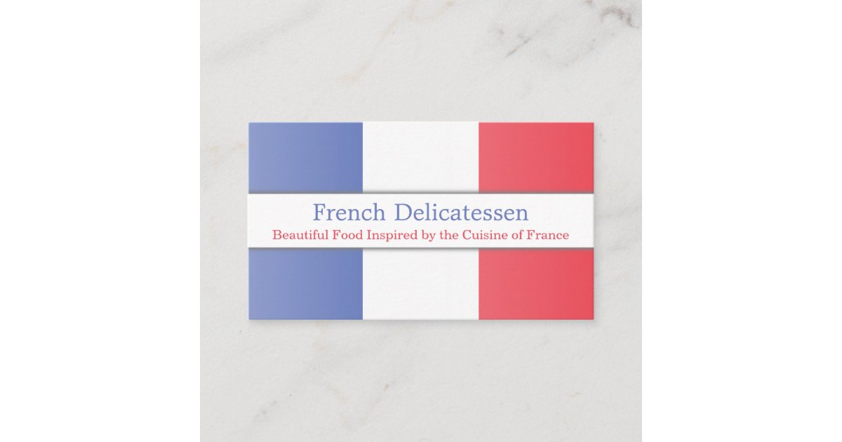 France Flag, Fully Customizable Business Card | Zazzle